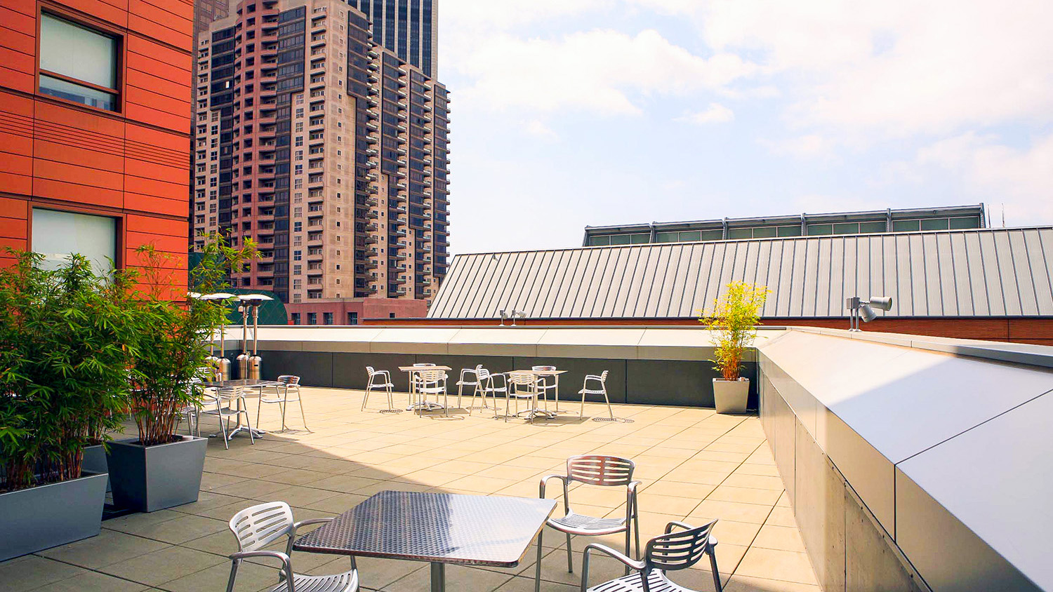 South Plaza and Olive Building Terrace